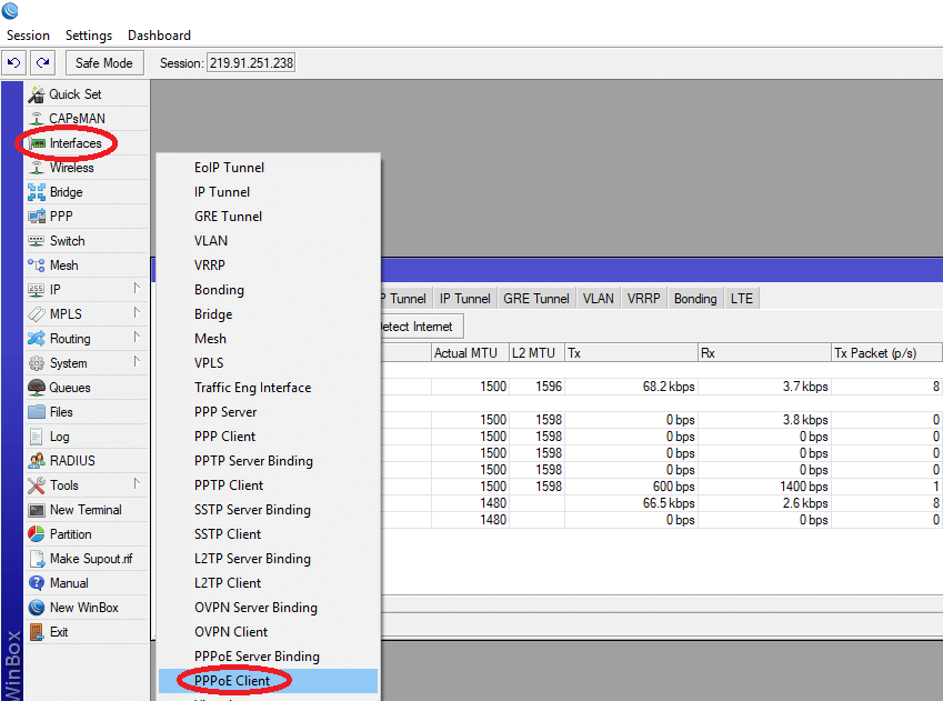 Freeg Wifi How To Setup Wan Port On Mikrotik As A Pppoe Client For